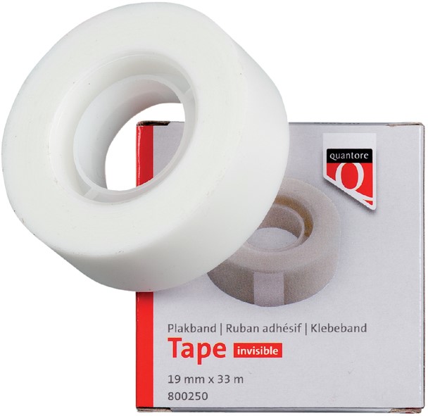 Ruban adhésif invisible Quantore 19mmx33m 1 Rol bij Bonnet Office Supplies